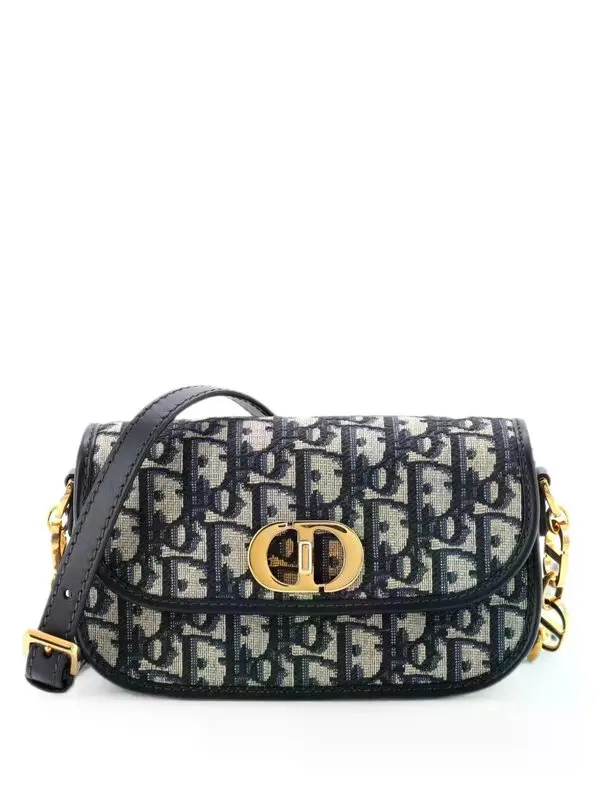 Dior 30 Montaigne Avenue Oblique Canvas Crossbody Bag - Blue