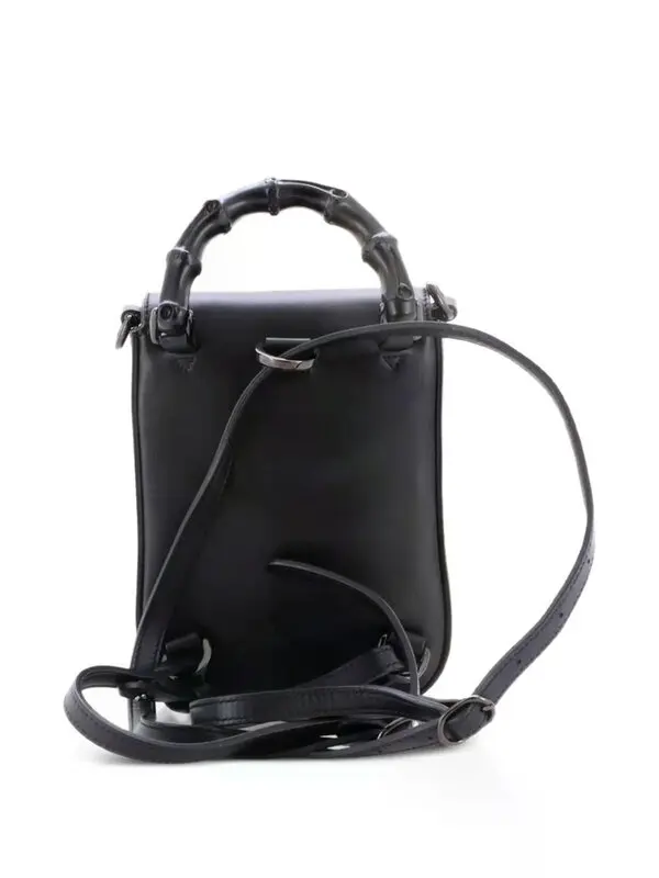 Gucci Bamboo Top Handle Backpack Mini Leather Shoulder Bag