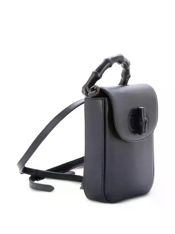 Gucci Bamboo Top Handle Backpack Mini Leather Shoulder Bag