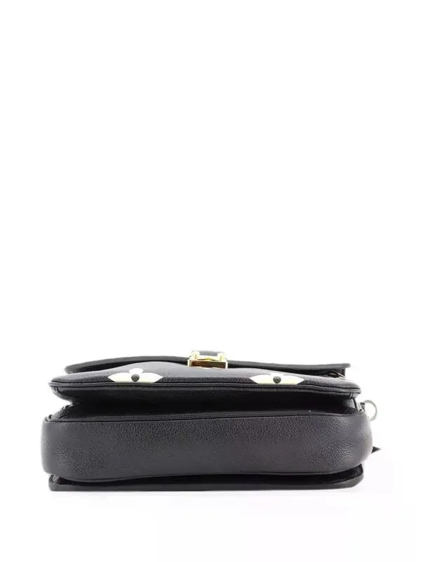 LOUIS VUITTON Pochette Metis Bicolor Monogram Empreinte Giant Crossbody Bag - Black