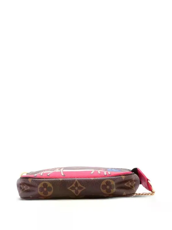 LOUIS VUITTON Pochette Accessoires Limited Edition Christmas Animation Monogram Canvas Mini Shoulder Bag
