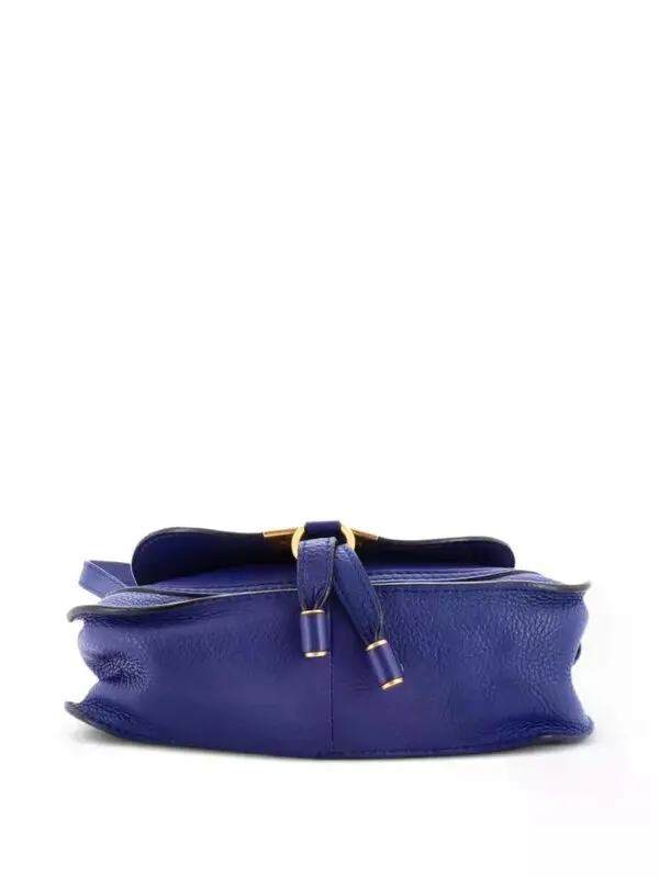 Chloé Marcie Satchel Leather Baby Crossbody Bag - Blue