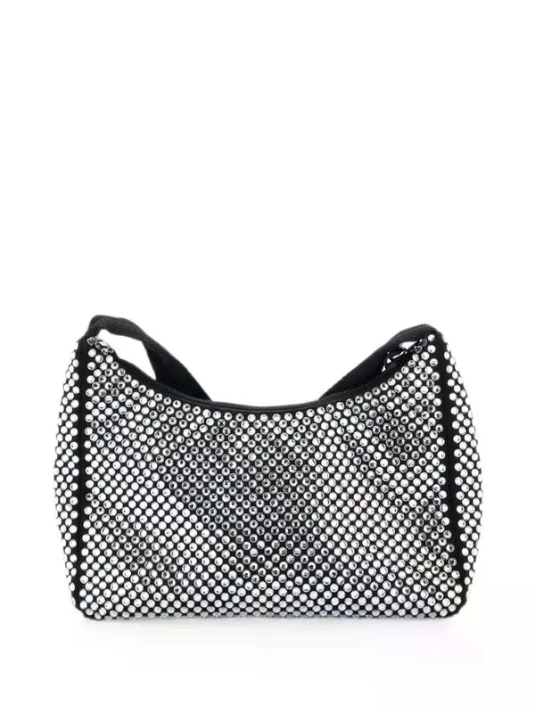 Prada Re-edition 2000 Crystal Embellished Satin Mini Hobo Bag