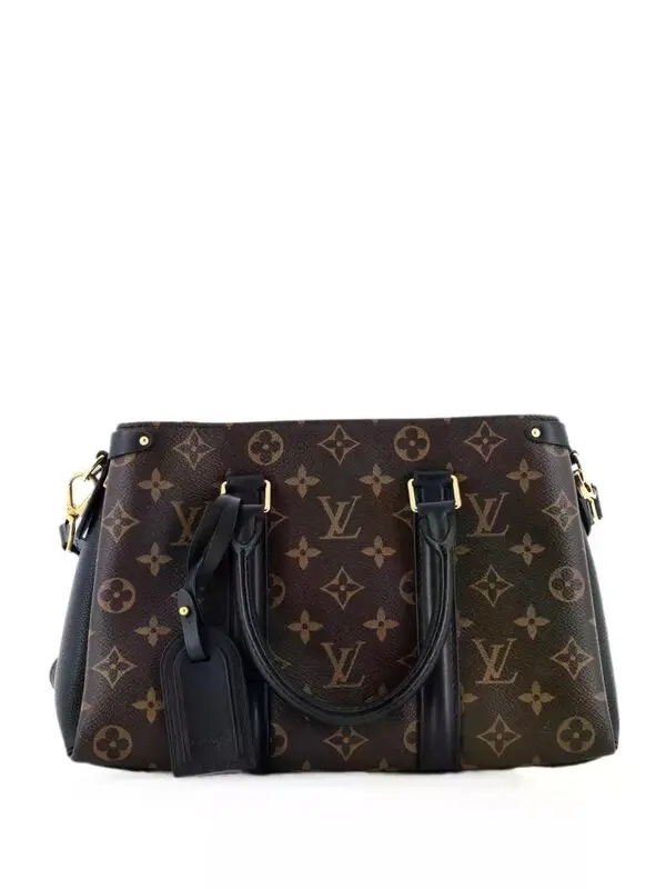 LOUIS VUITTON Soufflot Tote Monogram Canvas With Leather Bb Satchel - Black