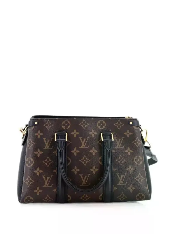 LOUIS VUITTON Soufflot Tote Monogram Canvas With Leather Bb Satchel