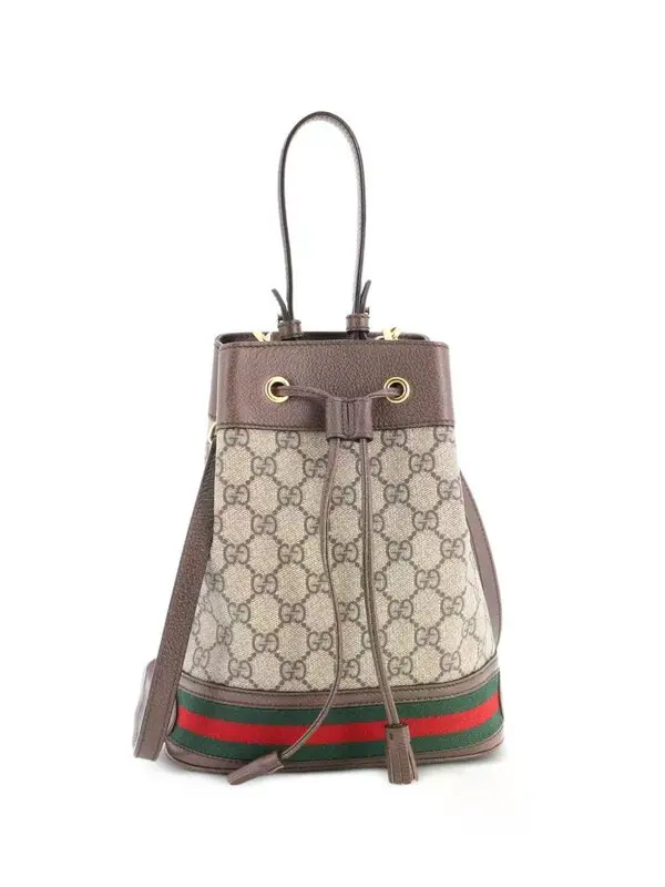 Gucci Ophidia Gg Coated Canvas Small Bucket Bag