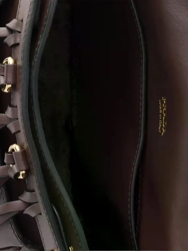 Prada Corsaire Corduroy And Leather Mini Shoulder Bag - Brown