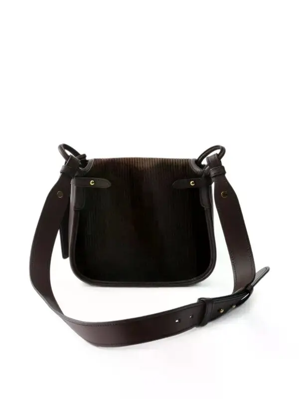 Prada Corsaire Corduroy And Leather Mini Shoulder Bag