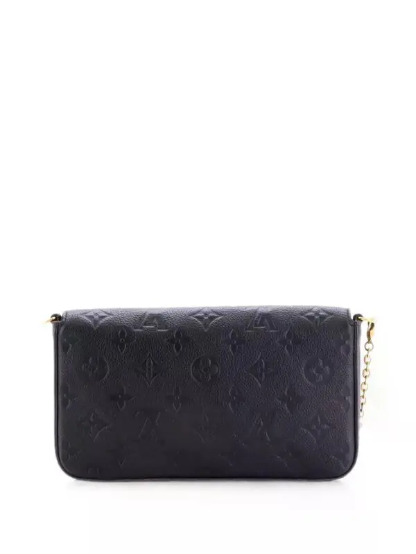 LOUIS VUITTON Felicie Pochette Monogram Empreinte Leather Crossbody Bag - Black
