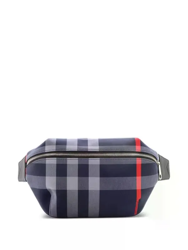Burberry Sonny House Check Canvas Belt Bag - Black