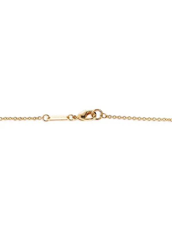 Dolce & Gabbana Finish Mesh Chain Heart Logo Necklace