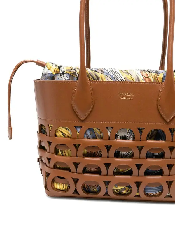 FERRAGAMO Gancini Laser Tote Bag