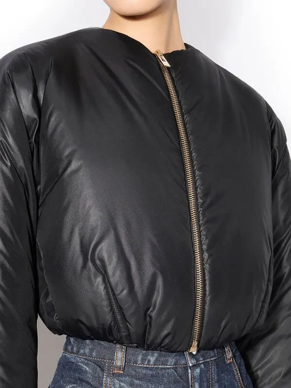 Alaïa Nylon Pleated Bomber