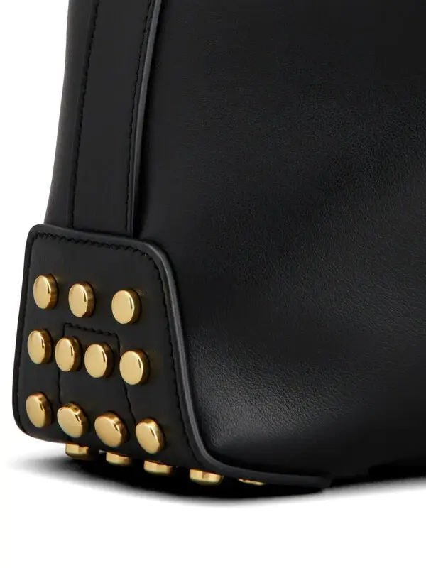 TOD'S Metal Dots Leather Mini Bag - Black