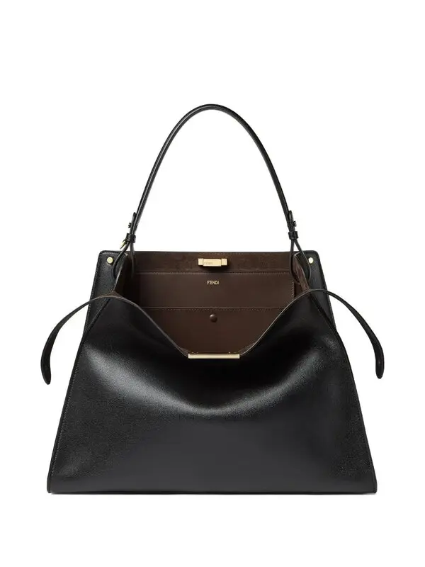 Fendi Large Leather And Suede Bag