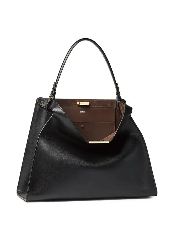 Fendi Large Leather And Suede Bag