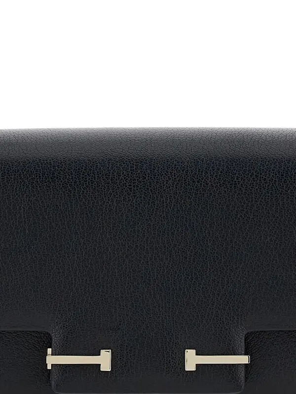 TOM FORD Grain Leather Shoulder Bag