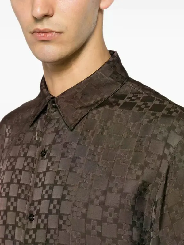 Sandro Monogram-pattern Shirt