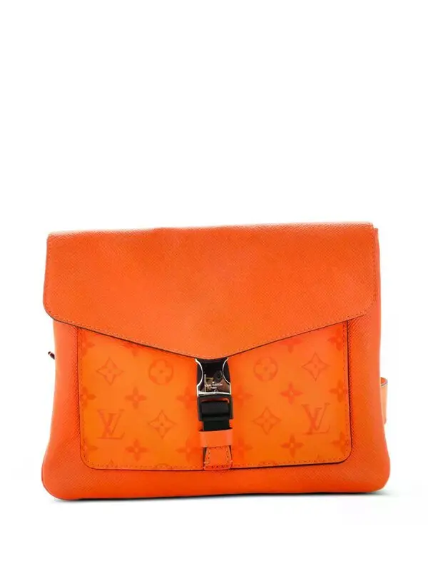 LOUIS VUITTON Monogram Taigarama Outdoor Flap Messenger Bag - Orange