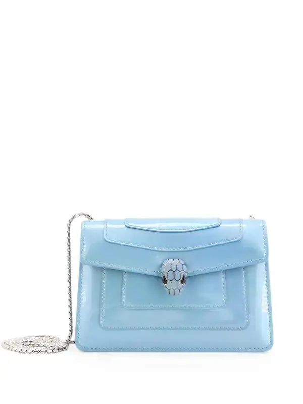 BVLGARI Serpenti Forever Patent Small Shoulder Bag