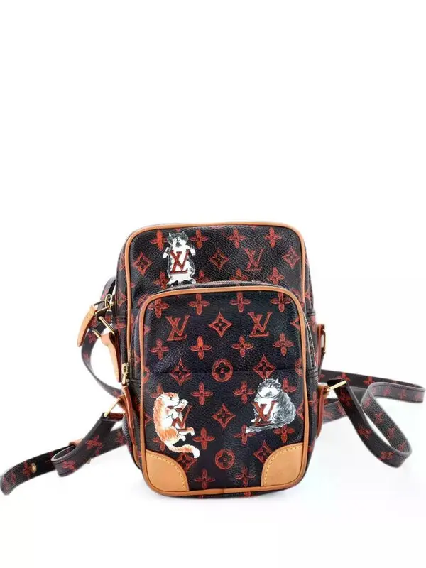 LOUIS VUITTON Paname Bag Set Limited Edition Grace Coddington Catogram Canvas Crossbody Bag - Brown