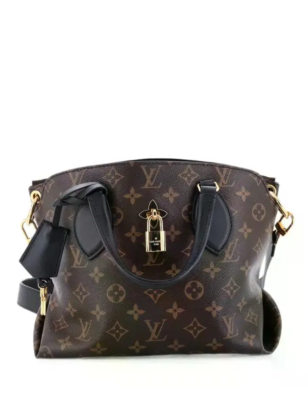 LOUIS VUITTON Flower Zipped Monogram Canvas Pm Tote Bag