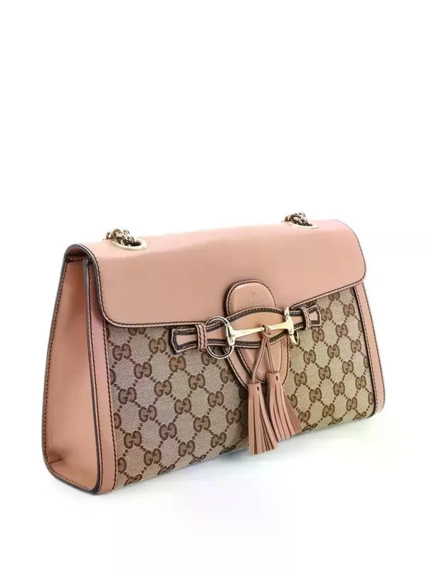 Gucci Gg Canvas And Leather Medium Shoulder Bag