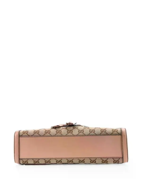Gucci Gg Canvas And Leather Medium Shoulder Bag