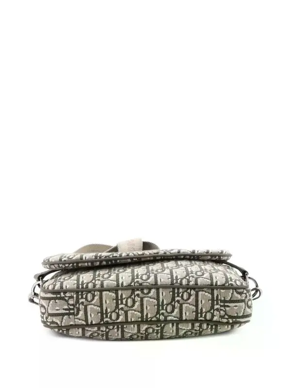 Dior Saddle Triple Pouch Oblique Canvas Crossbody Bag
