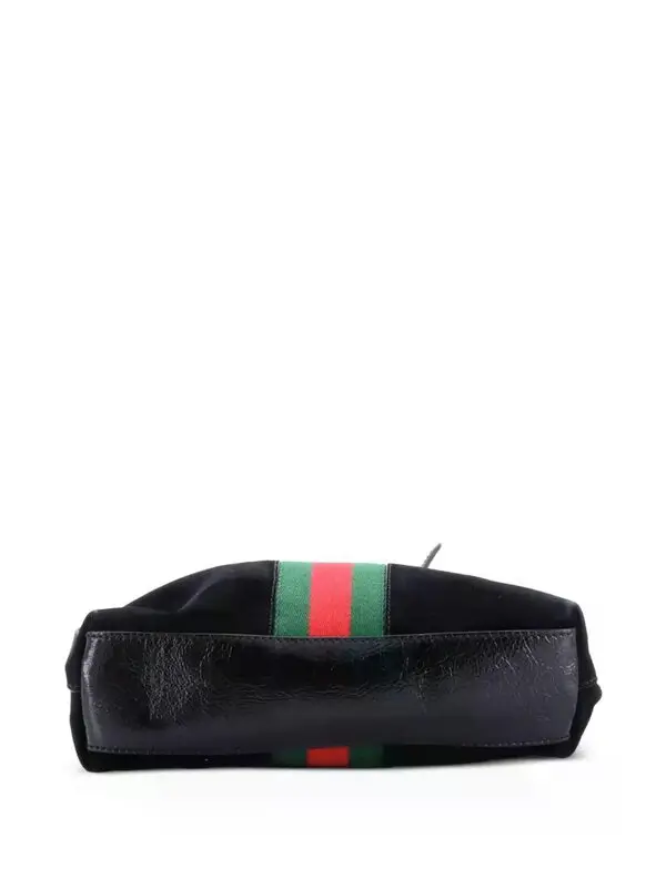 Gucci Ophidia Dome Shoulder Bag Suede Small Crossbody Bag - Black