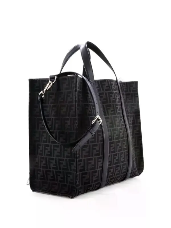 Fendi Convertible Zucca Jacquard Large Tote Bag