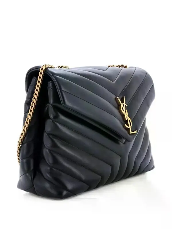 Saint Laurent Loulou Matelasse Chevron Leather Medium Shoulder Bag