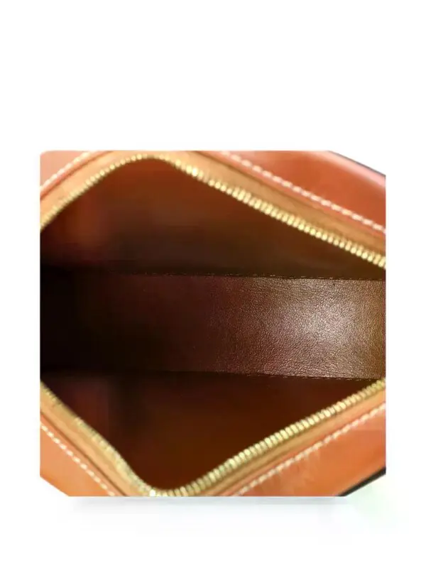 Celine Triomphe Oval Leather Mini Crossbody Bag