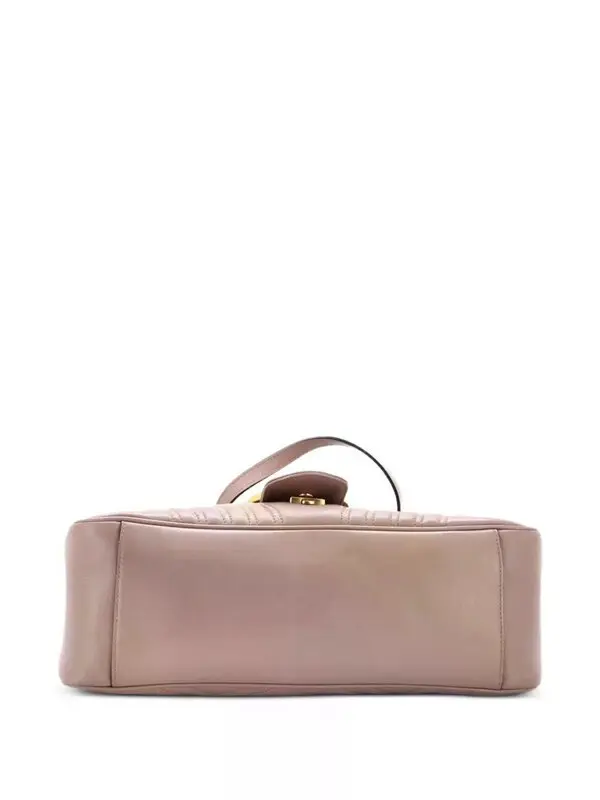 Gucci Gg Marmont Matelassé Leather Top Handle Flap Bag