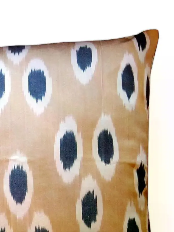LES-OTTOMANS Ikat-print Silk Cushion