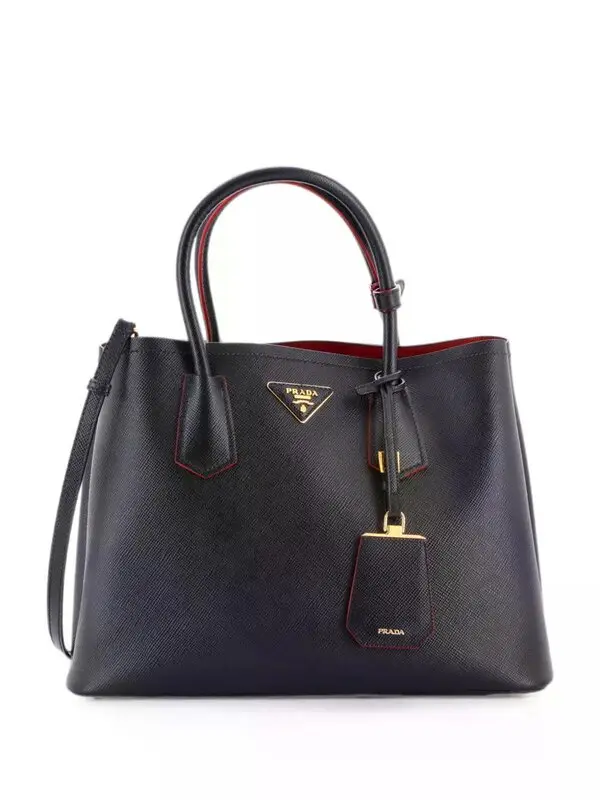 Prada Cuir Double Saffiano Leather Medium Tote Bag