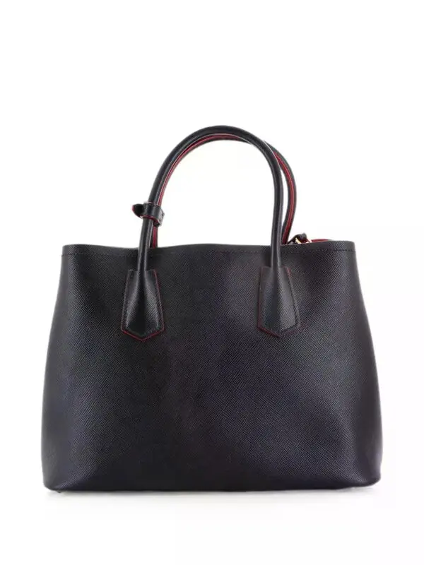 Prada Cuir Double Saffiano Leather Medium Tote Bag