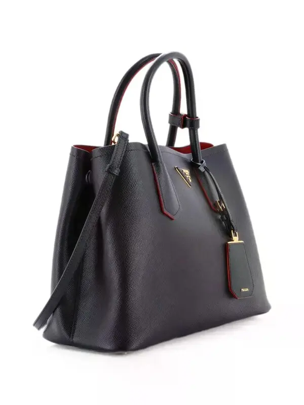 Prada Cuir Double Saffiano Leather Medium Tote Bag