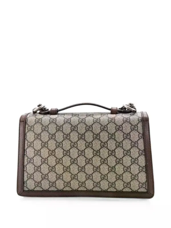Gucci Dionysus Chain Bag Gg Coated Canvas Small Satchel