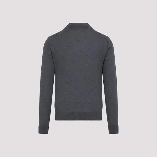 Etro Fuji Knitted Polo - Gray