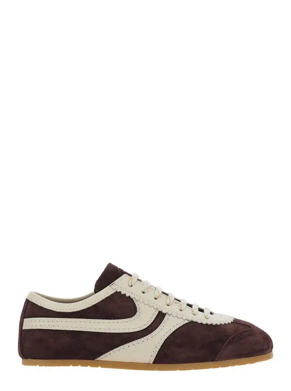 Dries Van Noten Dustin Suede Sneakers - Purple