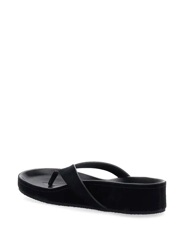 Phoebe Philo Round Leather Flip Flops