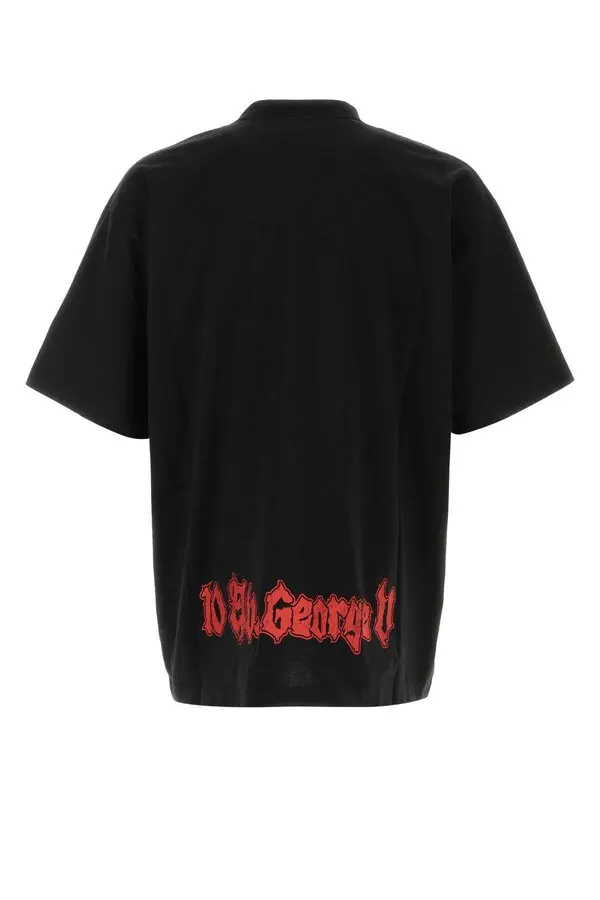 Balenciaga Cotton Oversize T-shirt - Black