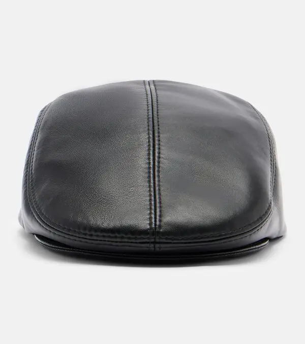 Ruslan Baginskiy Leather Newsboy Cap