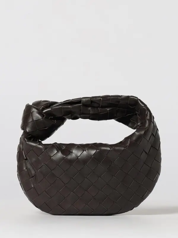 Bottega Veneta Mini Jodie Bag In Woven Nappa - Cocoa