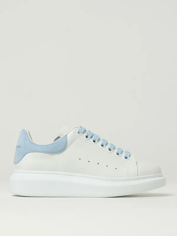 Alexander McQueen Oversize Leather Sneakers - Blue