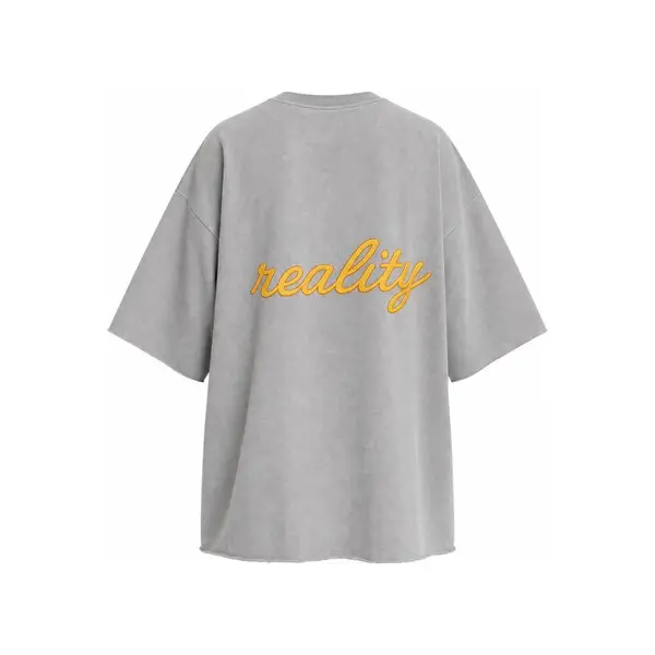 MYSIMPLICATED Oversized T-shirt With Graphic Detail - Grey