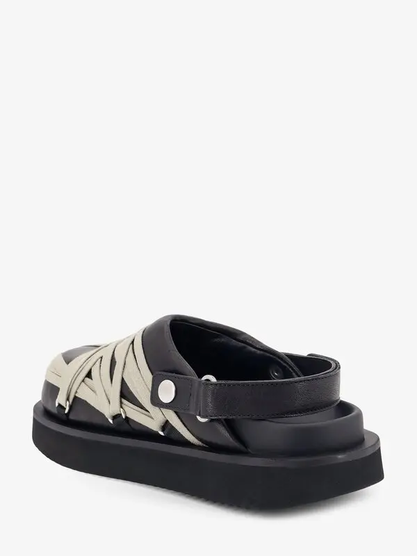 Rick Owens Padded Megalace Platform Leather Sandals