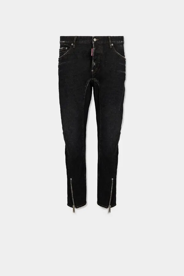 Dsquared2 Aviator Biker Zip Cuff Jeans