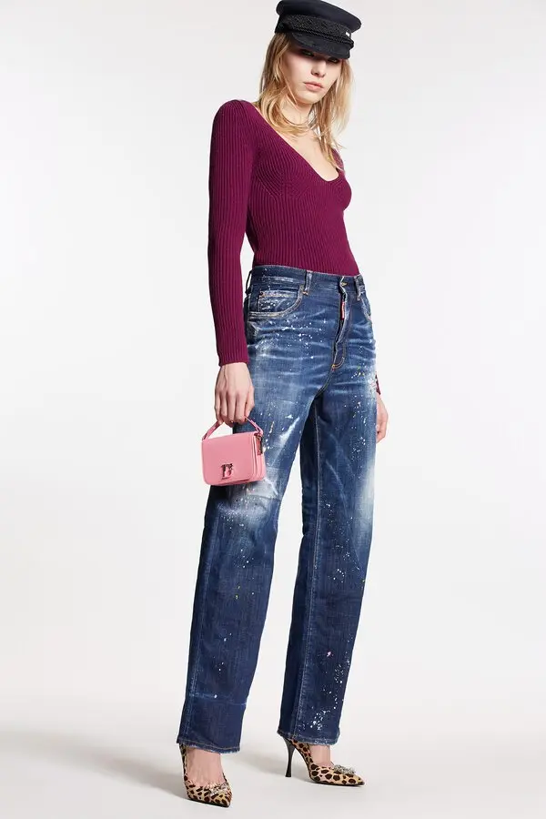 Dsquared2 Dark Spotted Wash San Diego Jeans